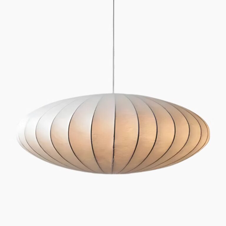 Suspension luminaire zen en voile textile - Suspension Luminaire